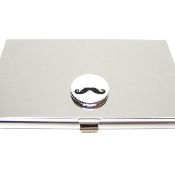 Kiola Designs | Accessories | Circular Mustache Business Card Holder ...
